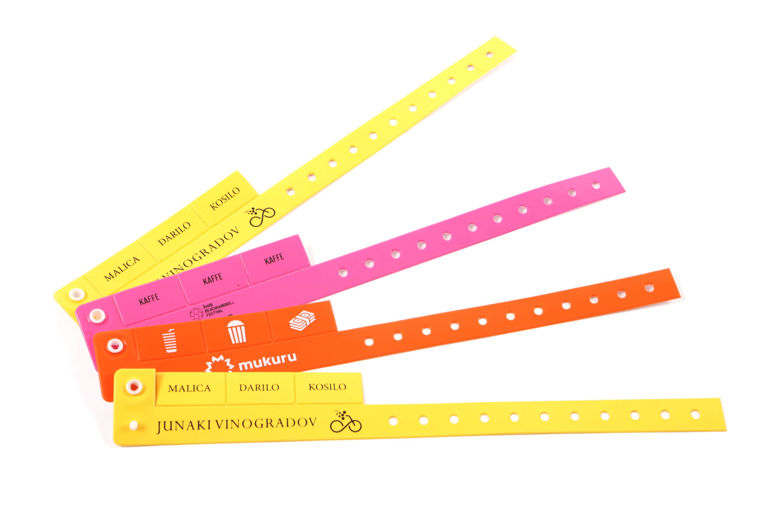L-Shaped Vinyl Wristbands - Wristbands Direct