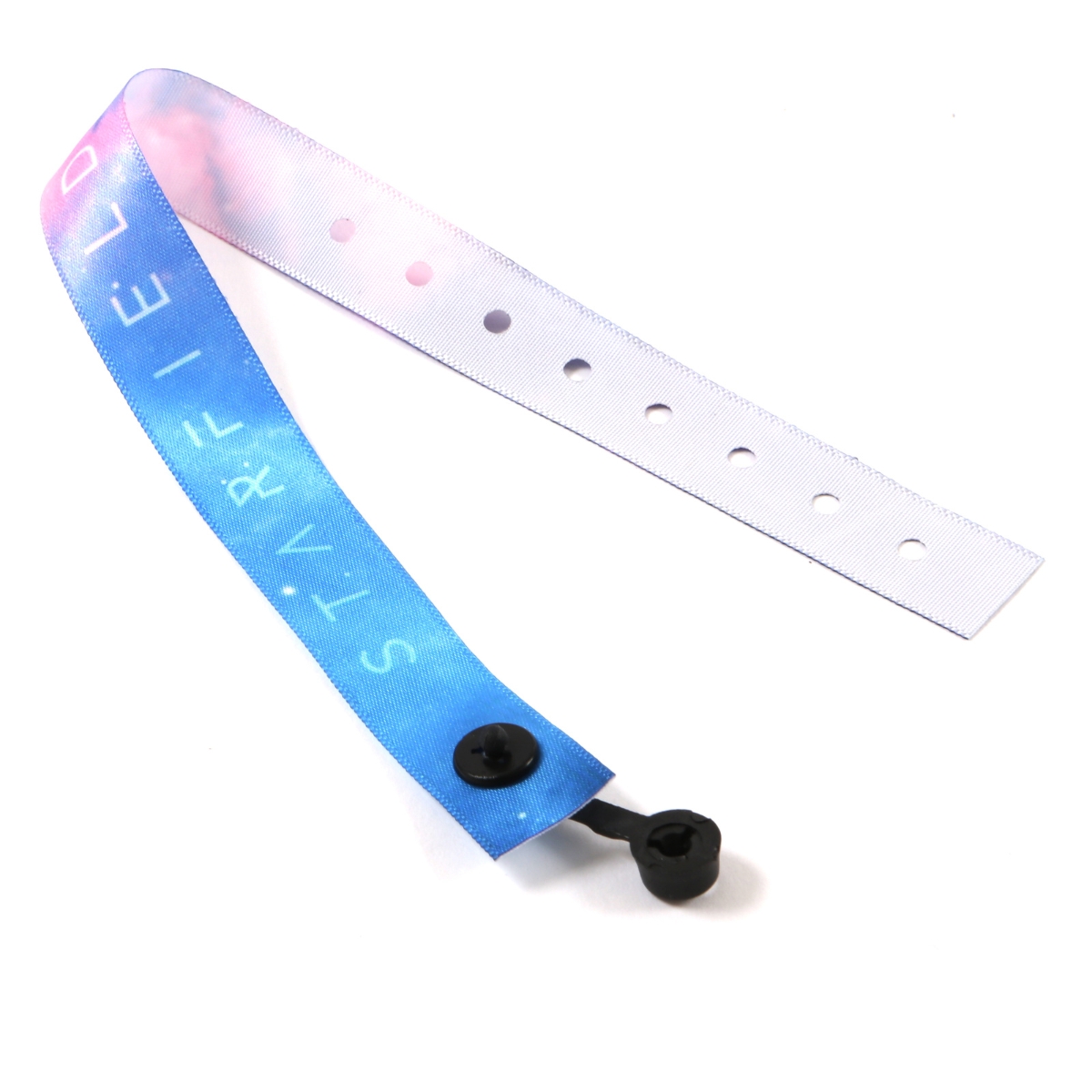 Fabric Printed Wristband with Loop Closure - Wristbands Direct